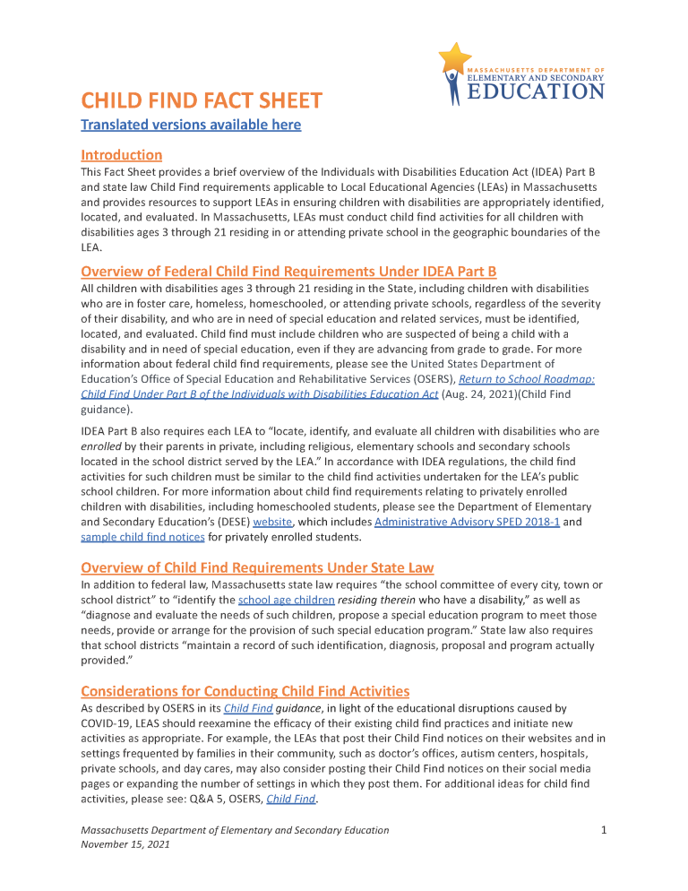 Special Education - Salem School District