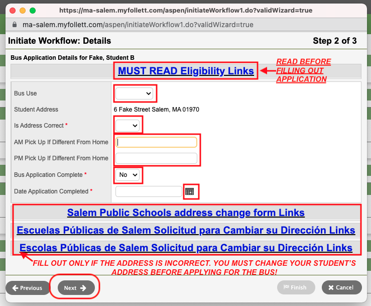 Transportation Department - Salem School District