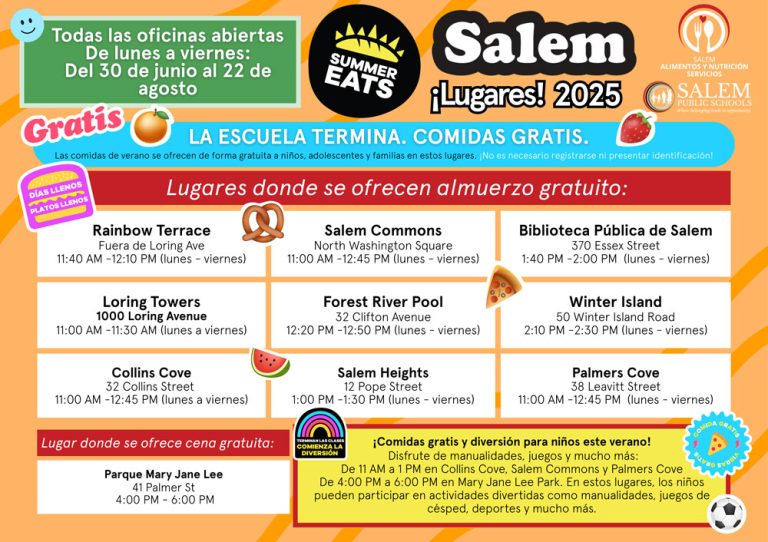 Summer Eats 2025 information - Salem School District